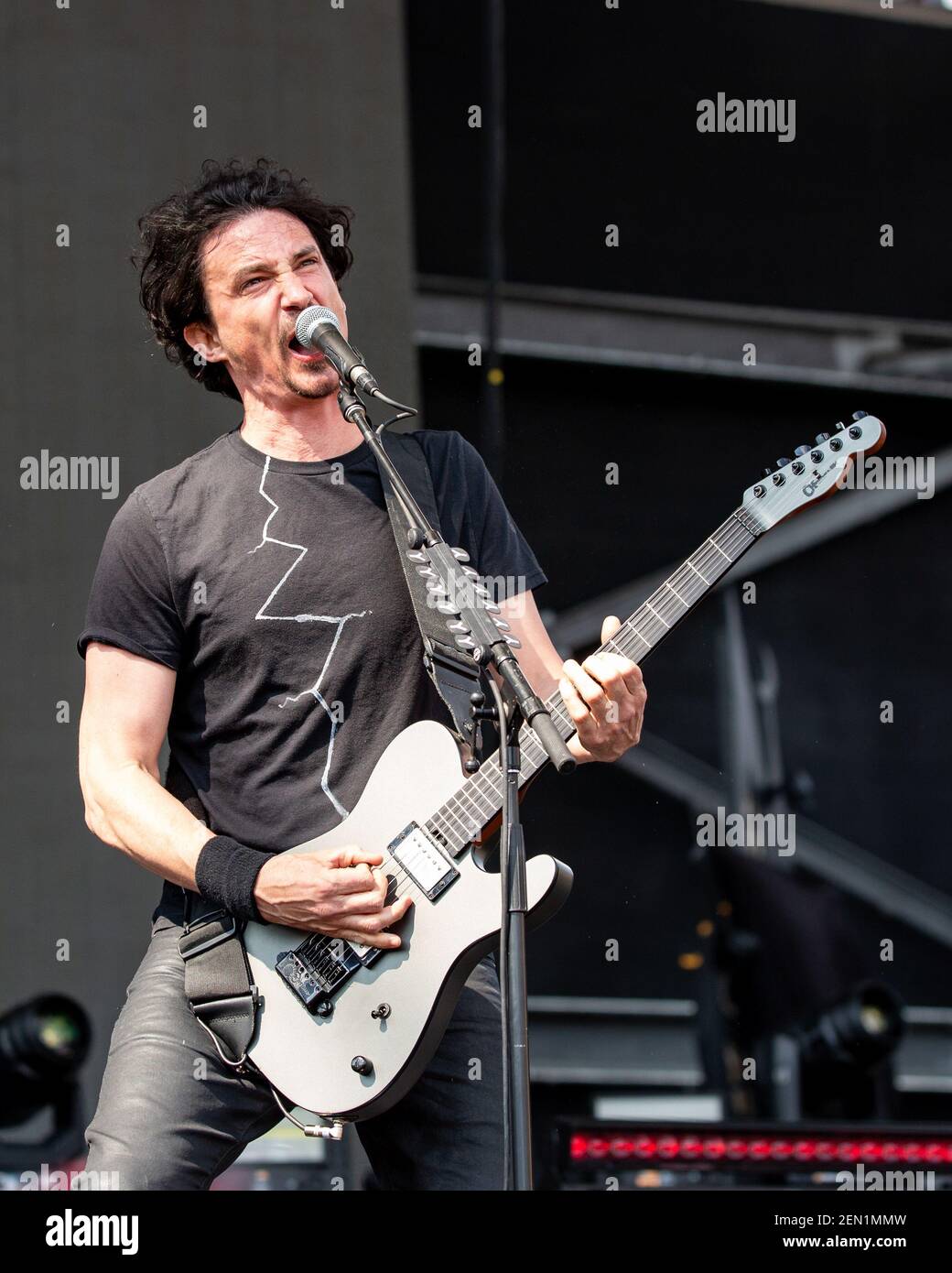 Mario Duplantier and Joe Duplantier of Gojira during the Sonic Temple ...