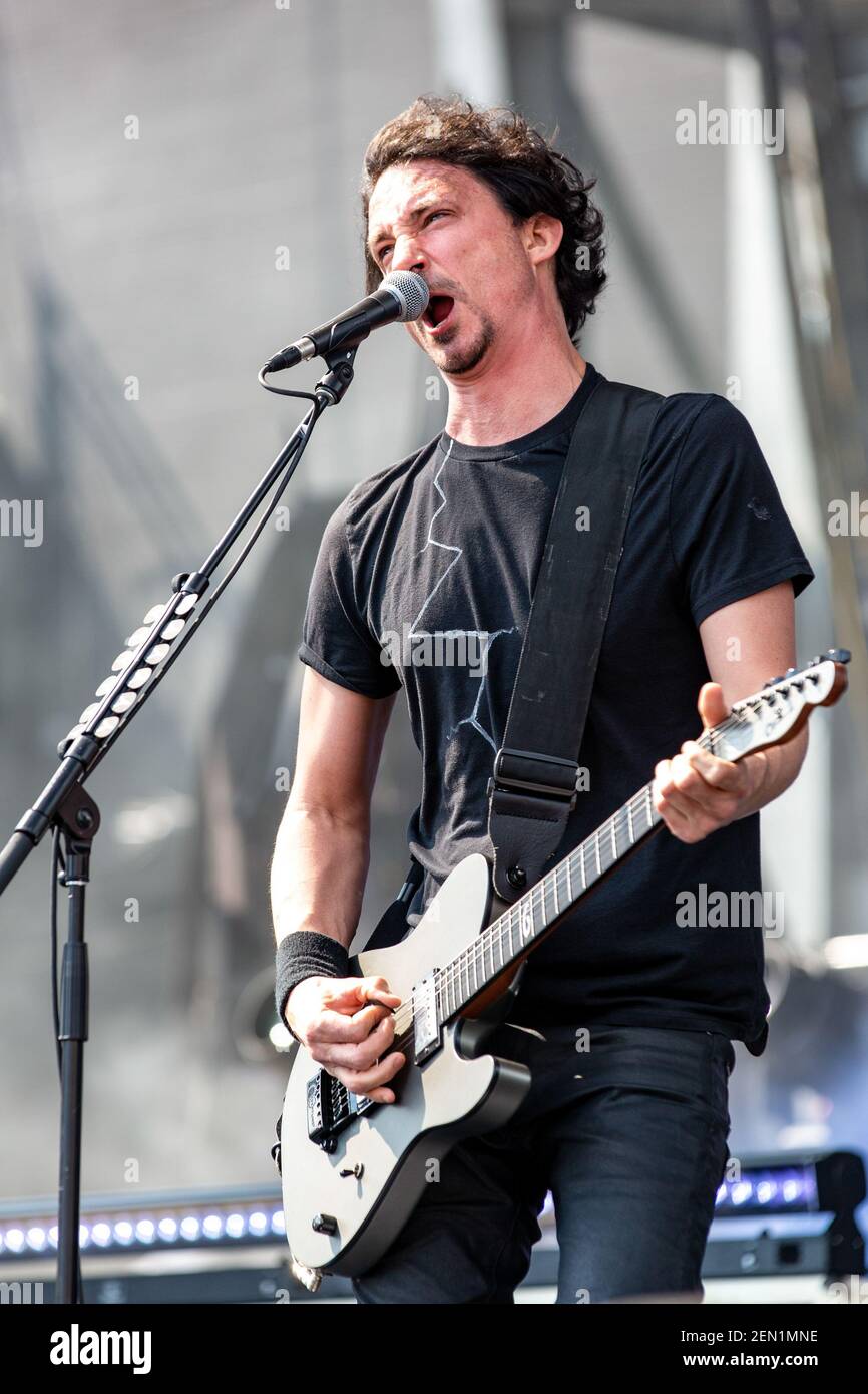 Mario Duplantier and Joe Duplantier of Gojira during the Sonic Temple ...