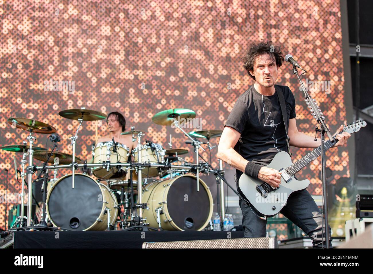 Mario Duplantier and Joe Duplantier of Gojira during the Sonic Temple ...