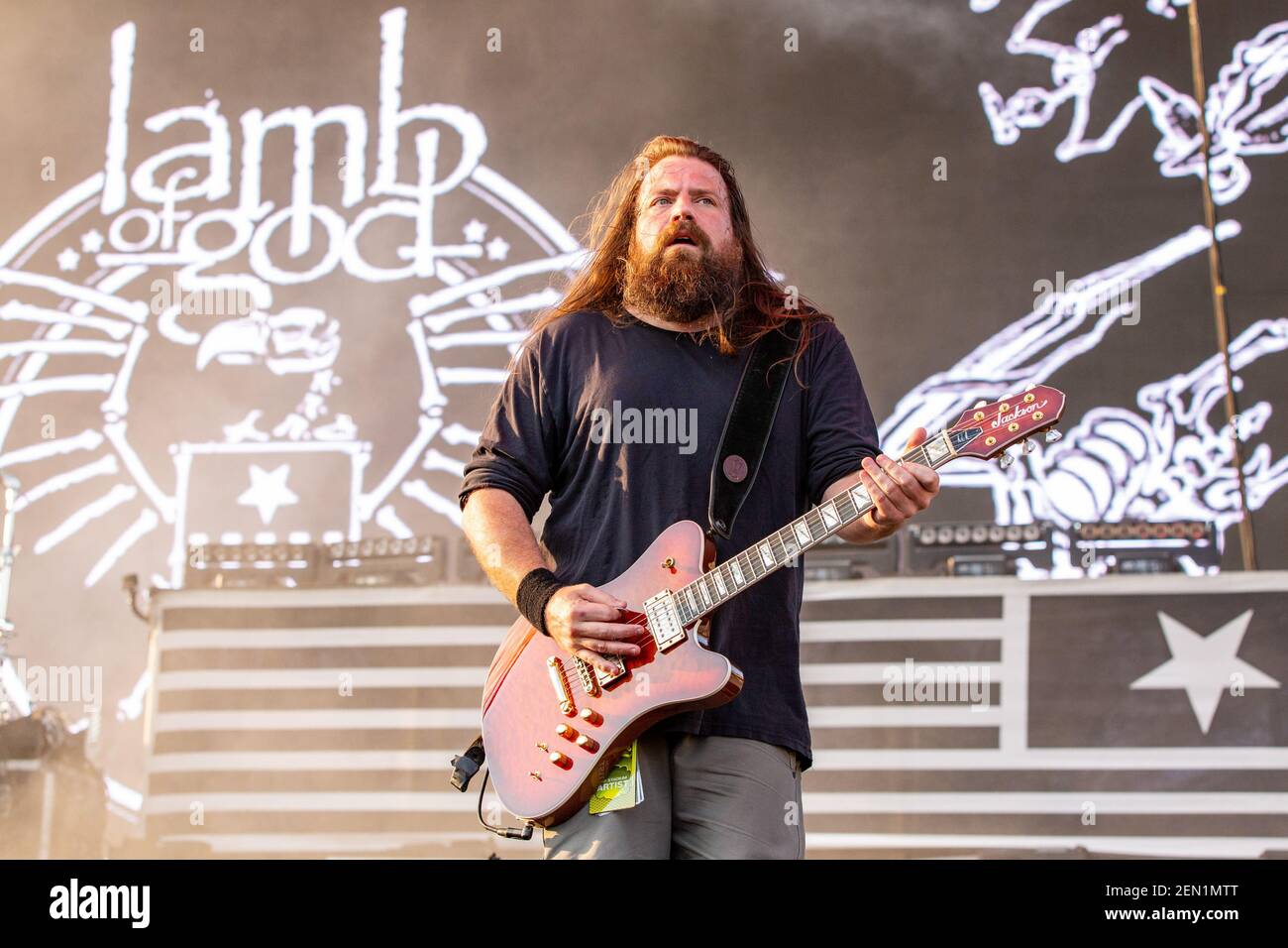 Mark Morton of Lamb Of God during the Sonic Temple Music Festival on ...