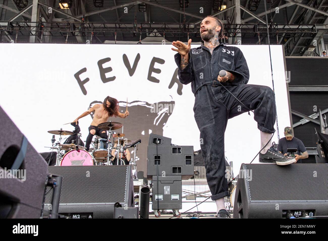 Aric Improta and Jason Aalon Butler of Fever 333 during the Sonic ...