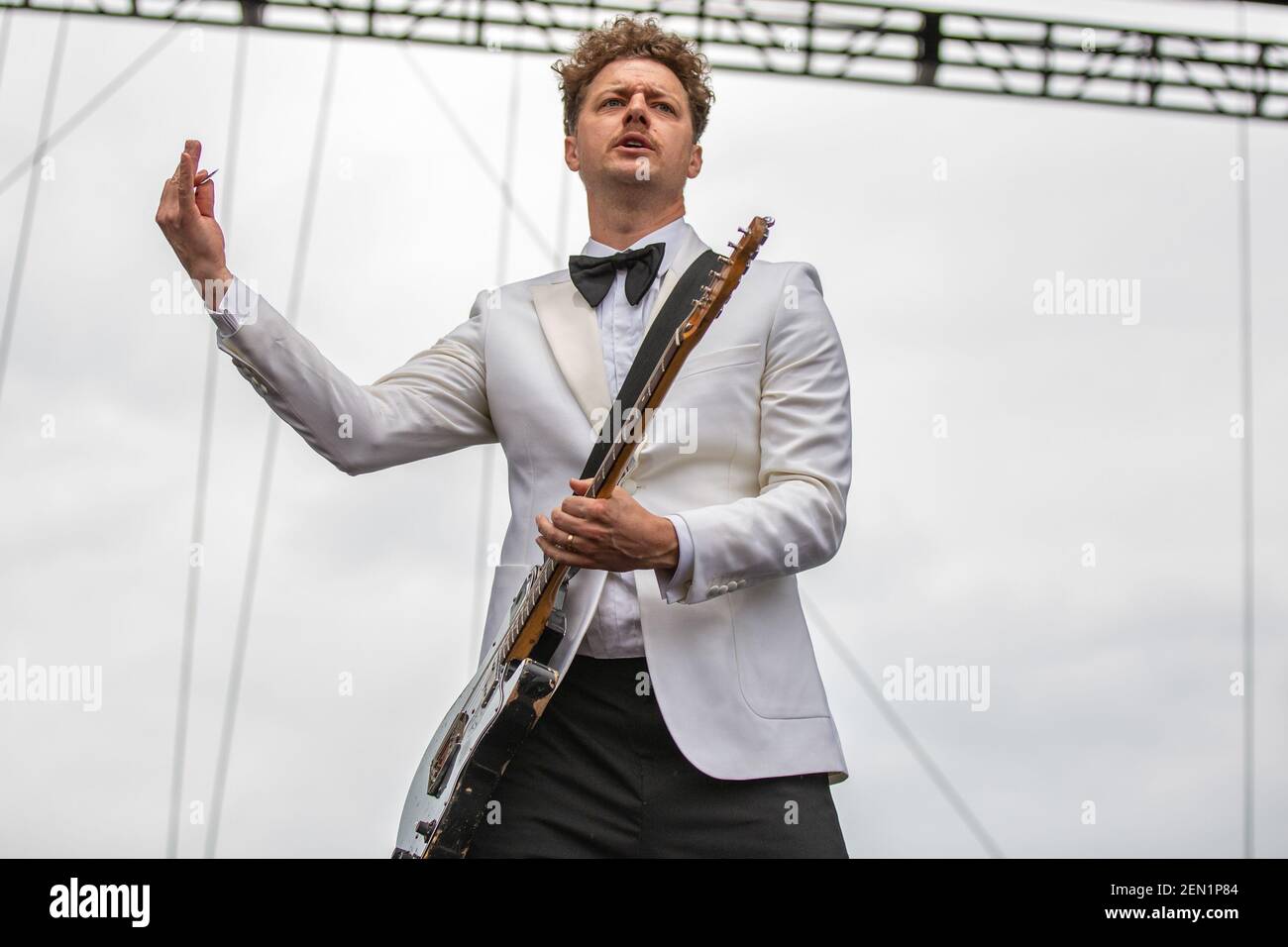 Nicholaus Arson (Niklas Almqvist) of The Hives during the Sonic Temple ...
