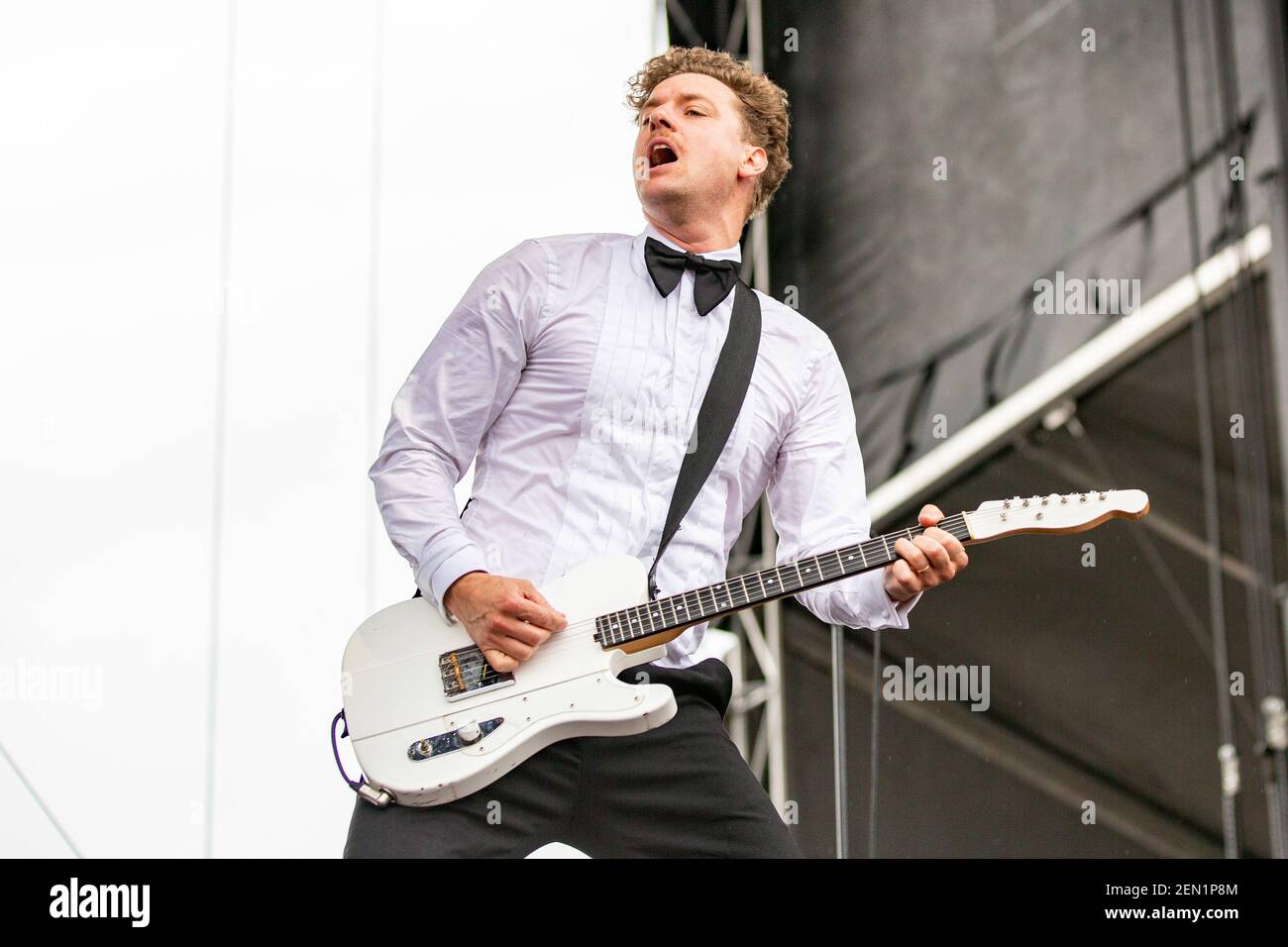 Nicholaus Arson (Niklas Almqvist) of The Hives during the Sonic Temple ...