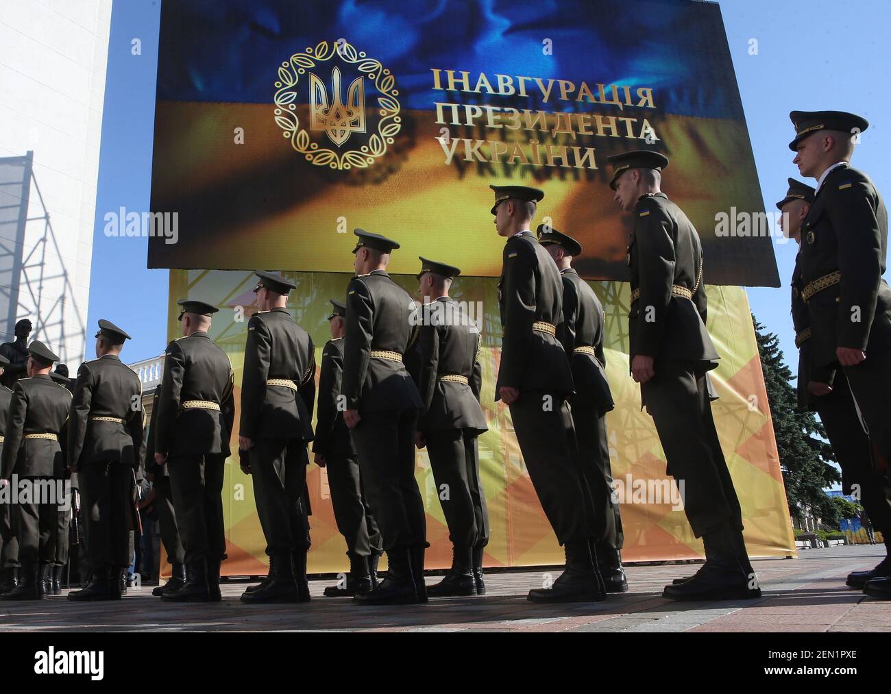 The swearing-in ceremony of the President of Ukraine Volodymyr Zelensky ...
