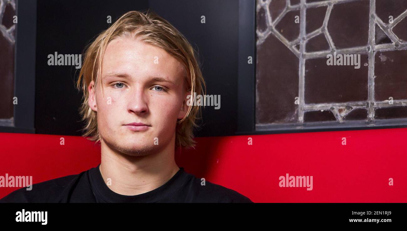 AMSTERDAM, portrait Kasper Dolberg of Ajax, football, season 2018-2019 ...