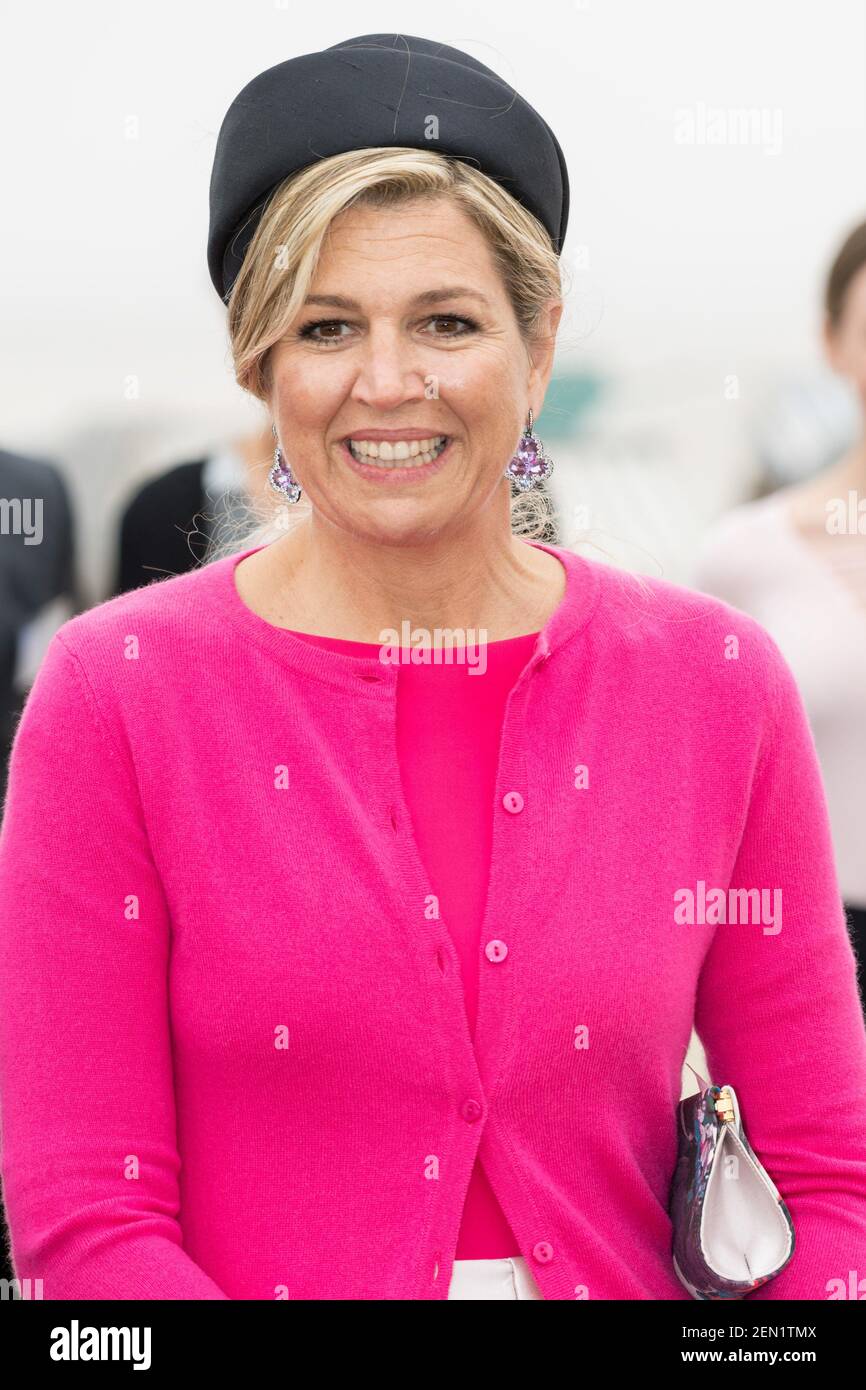 Queen Maxima of the Netherlands during a visit to Leibniz Institute for ...