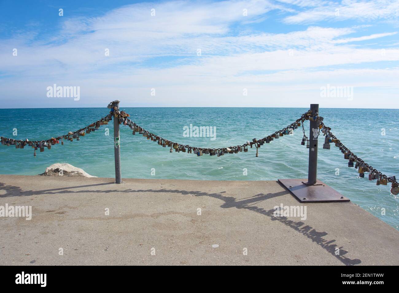 Fence love locks hi-res stock photography and images - Alamy