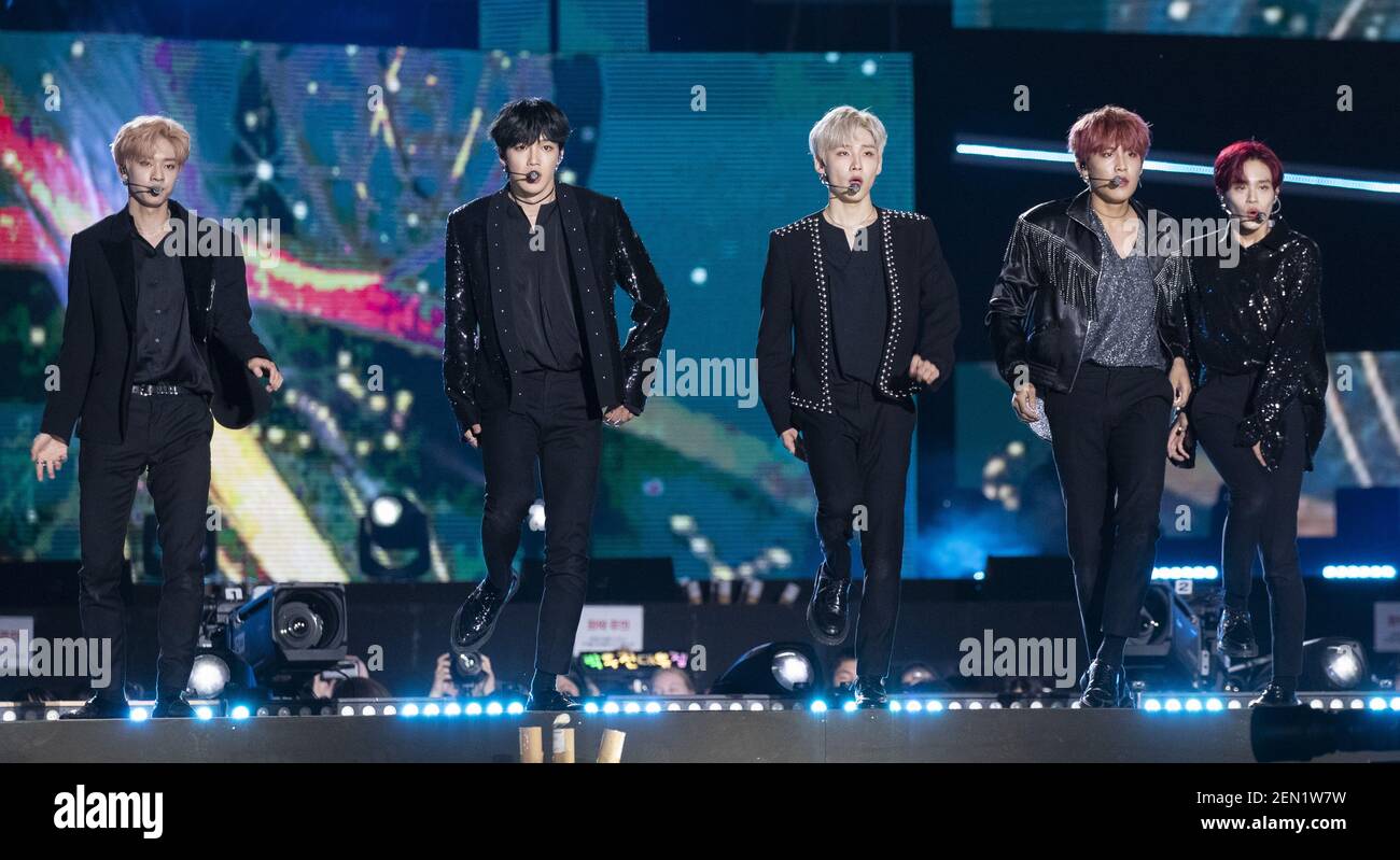 18 May 2019 - Seoul, South Korea : South Korean K-Pop boys band AB61X ...