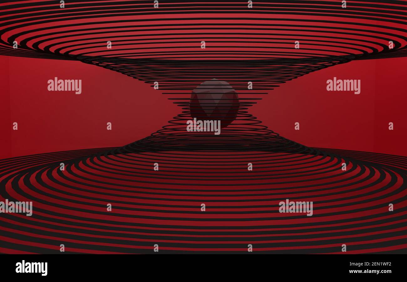 3d rendering of a red wine color icosahedron floating in the middle of ...