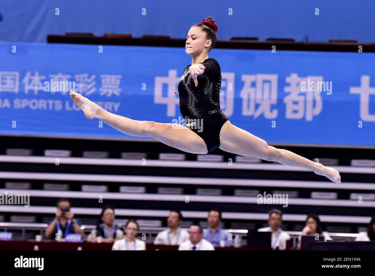 Zhaoqing, CHINA-Croatian gymnast Zwicker Christina at the 2019 ...