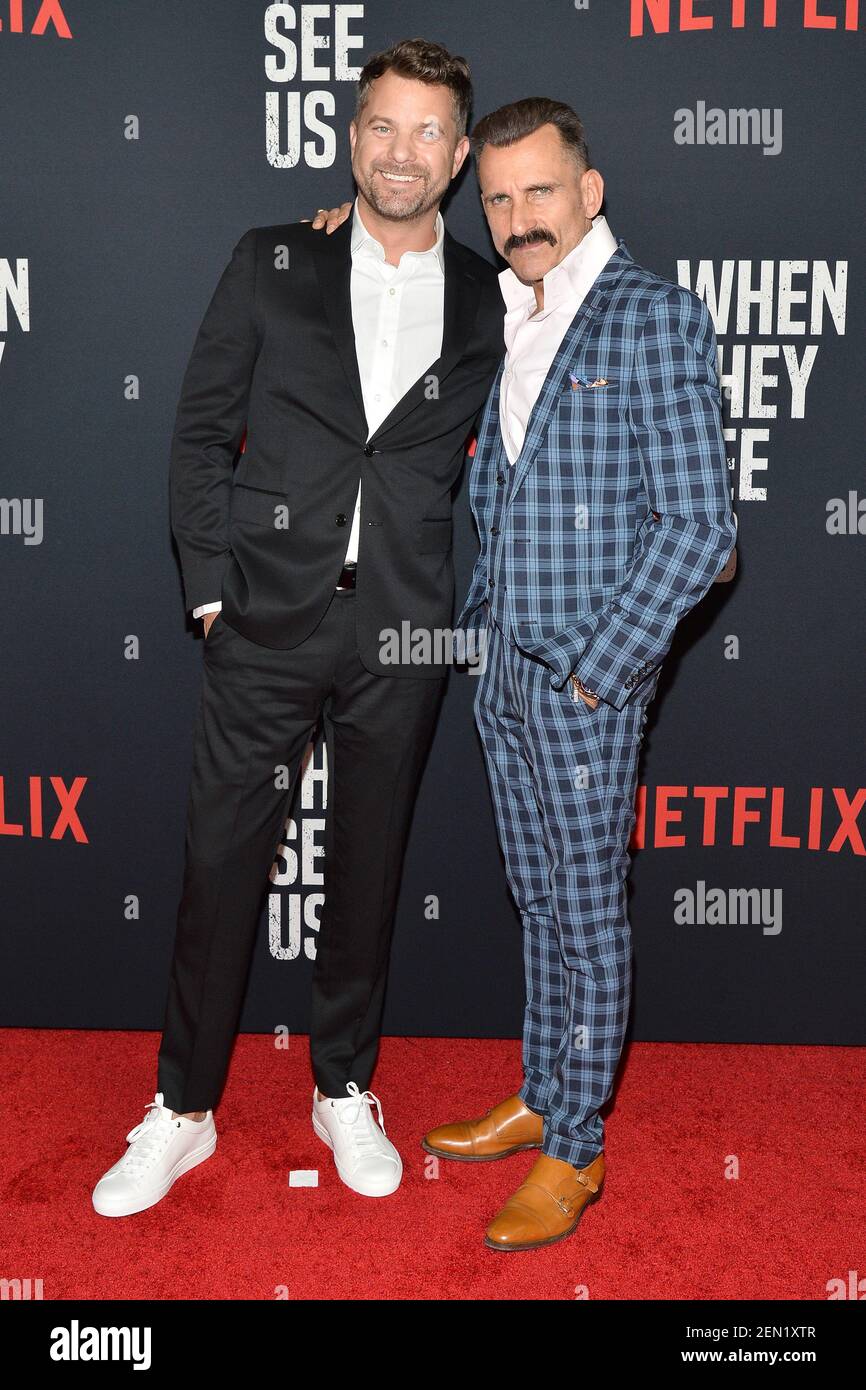 (L-R) Joshua Jackson and Wass Stevens attend "When They See Us" World ...