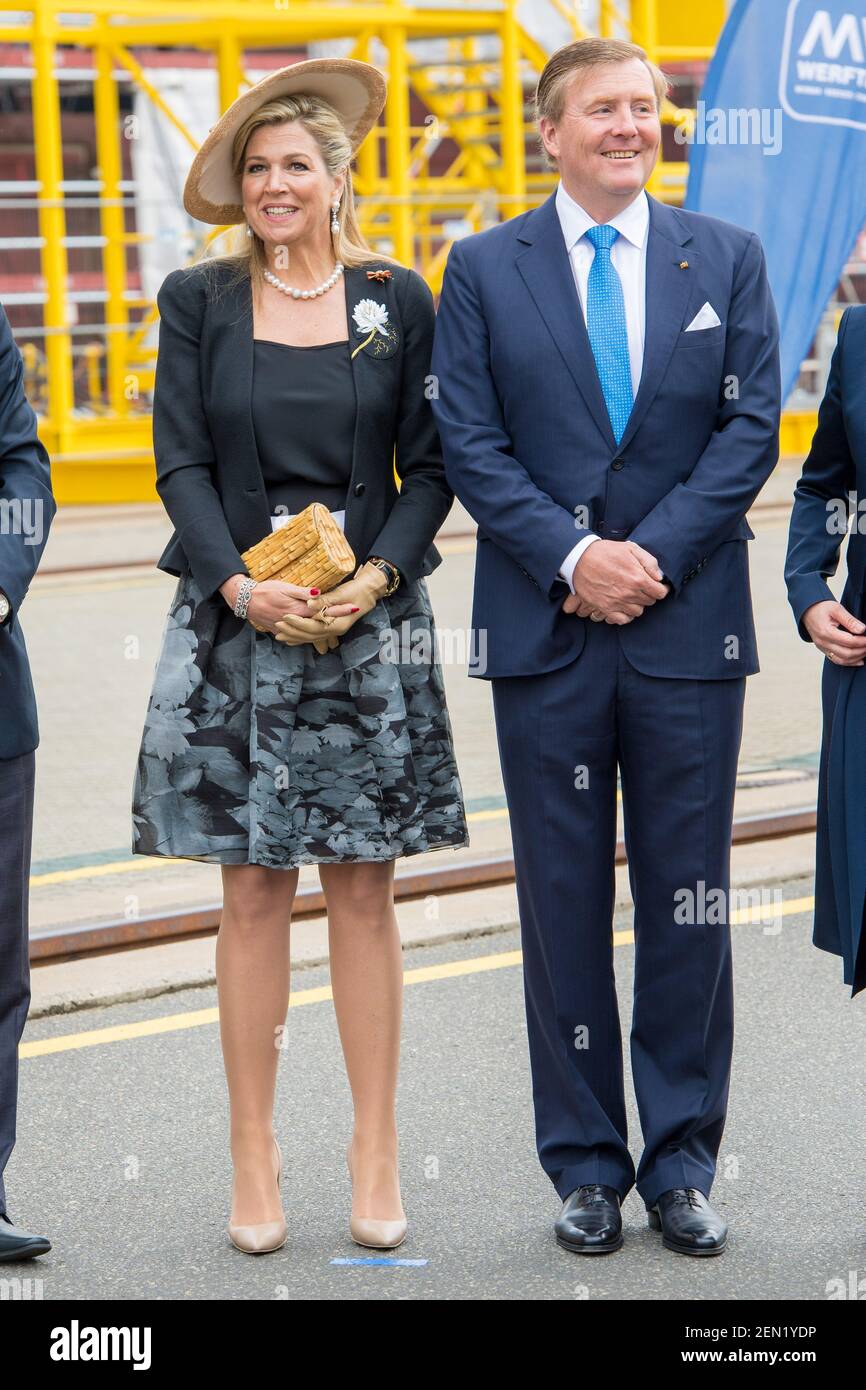 King Willem-Alexander and Queen Maxima of the Netherlands during a ...
