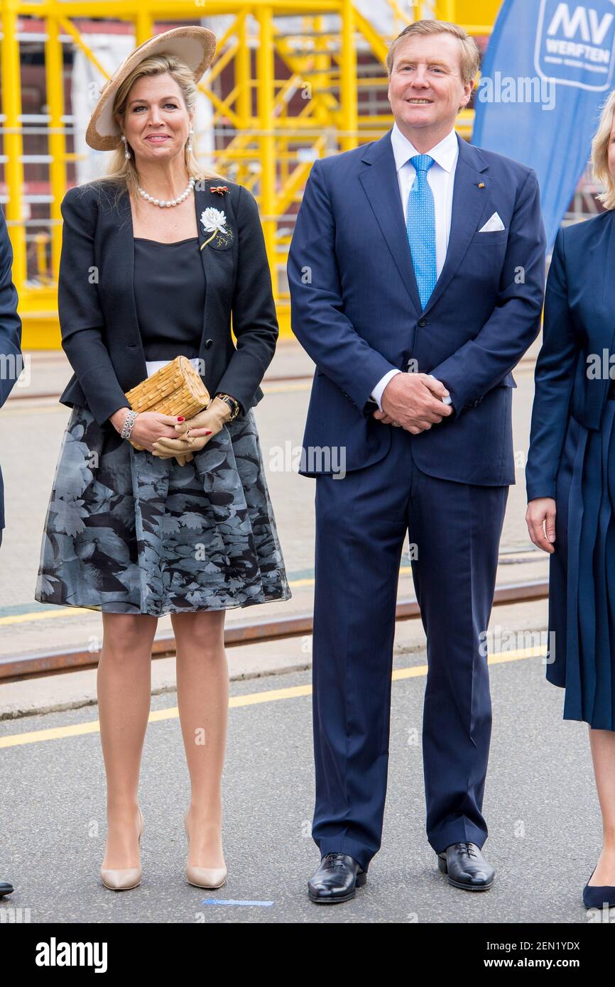 King Willem-Alexander and Queen Maxima of the Netherlands during a ...