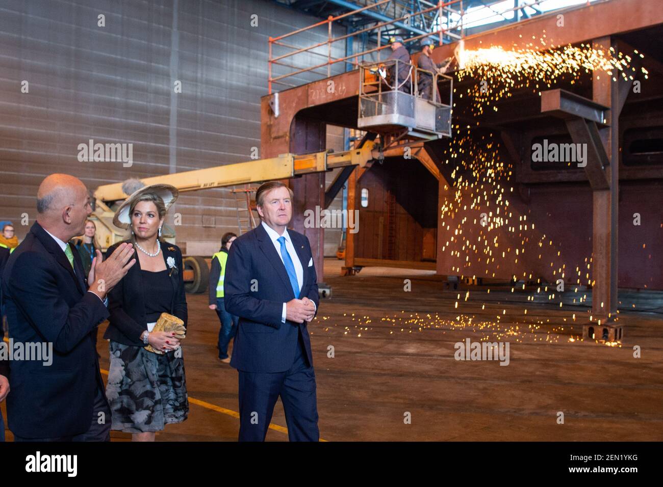 King Willem-Alexander and Queen Maxima of the Netherlands during a ...