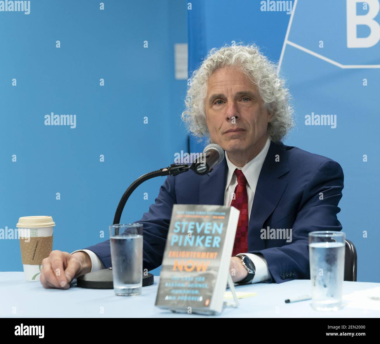 Author of Enlightenment Now Steven Pinker speaks at UN bookshop at ...