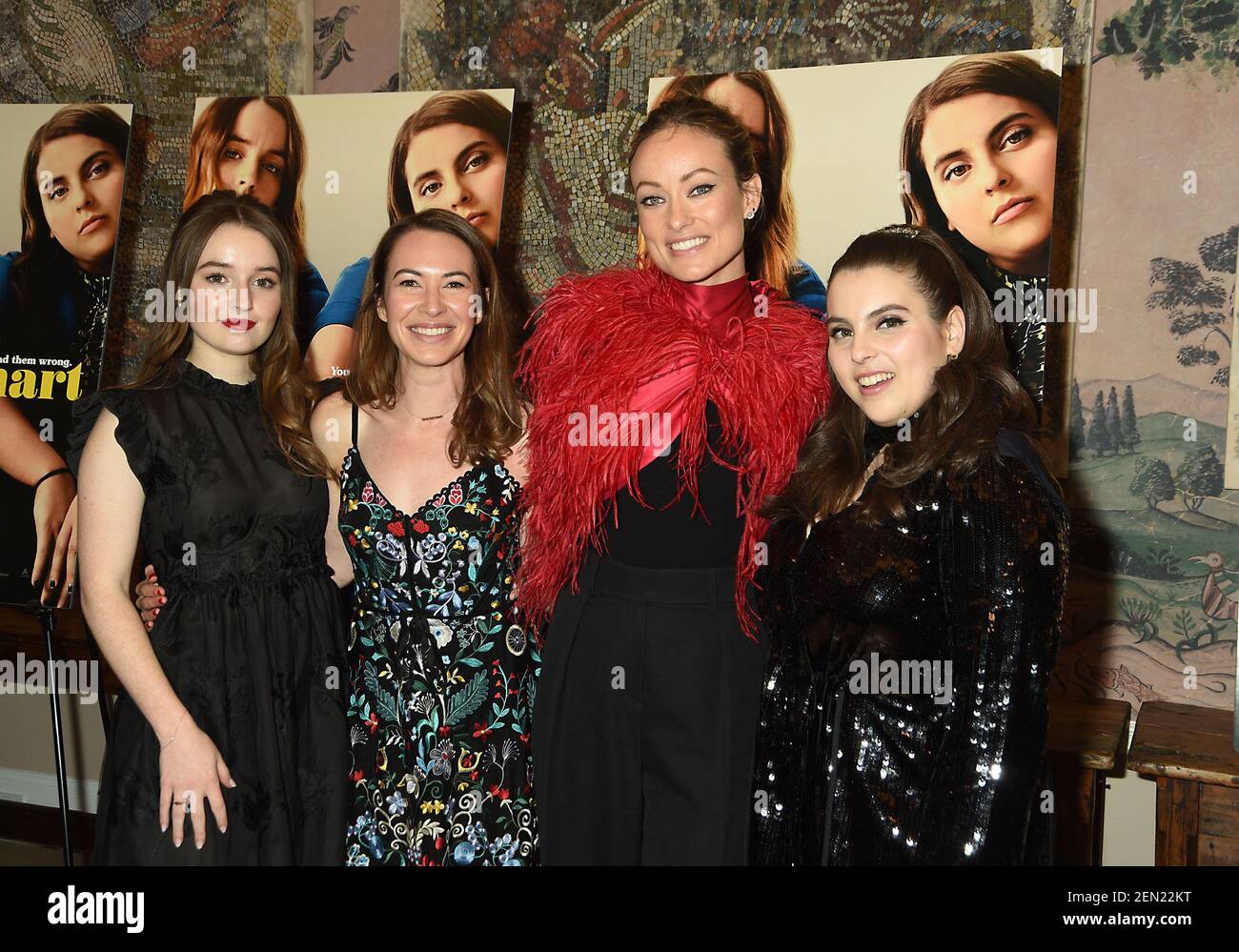 actors Kaitlyn Dever, Molly Gordon, Olivia Wilde and Beanie Feldstein ...