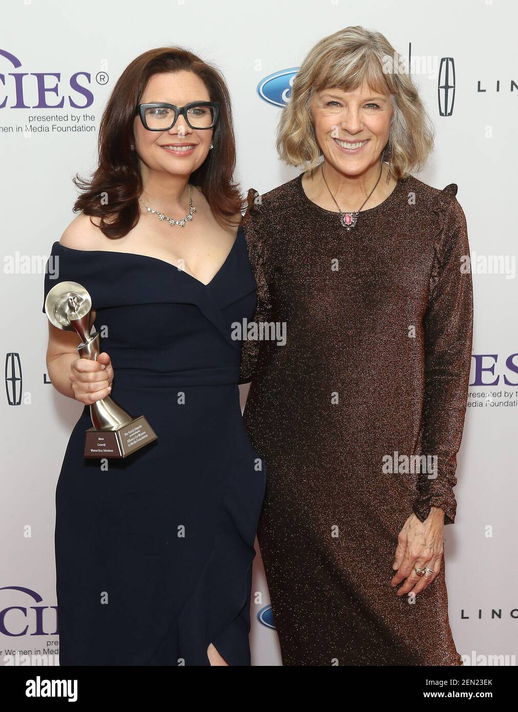 Gemma Baker (L) and Mimi Kennedy attend the 44th Annual Gracie Awards ...