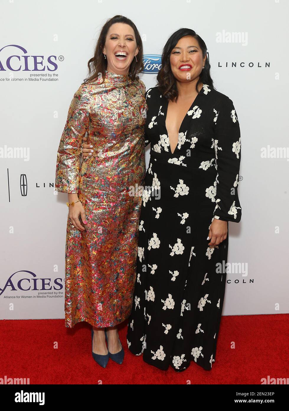 Jean Villepique and Mary Sohn attend the 44th Annual Gracie Awards held ...