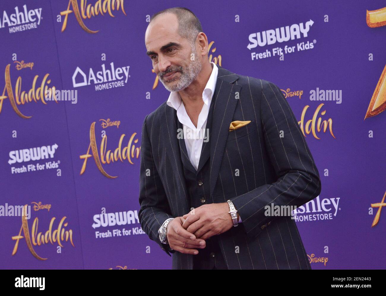 Navid Negahban arrives at the Disney "Aladdin" Los Angeles Premiere ...