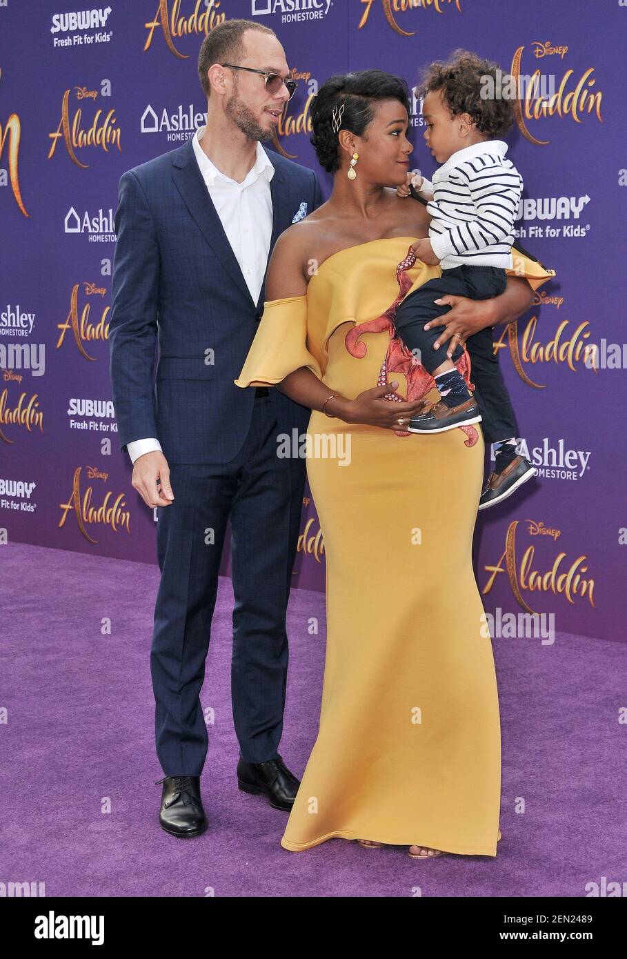 (L-R) Vaughn Rasberry, Tatyana Ali and Edward Aszard Rasberry at the ...