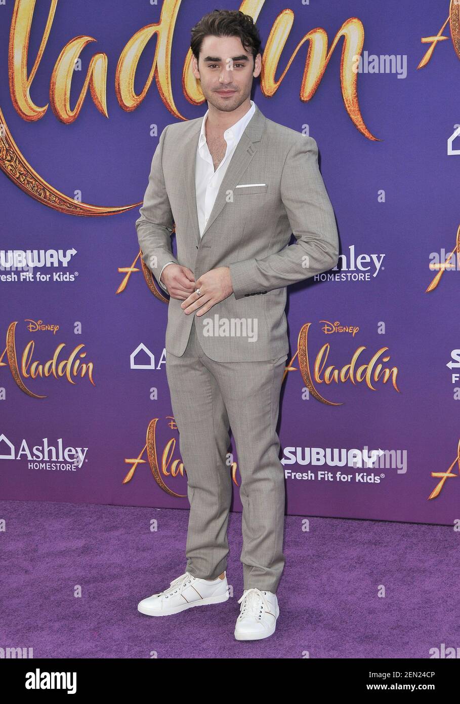 Alex Rich arrives at the Disney "Aladdin" Los Angeles Premiere held at ...
