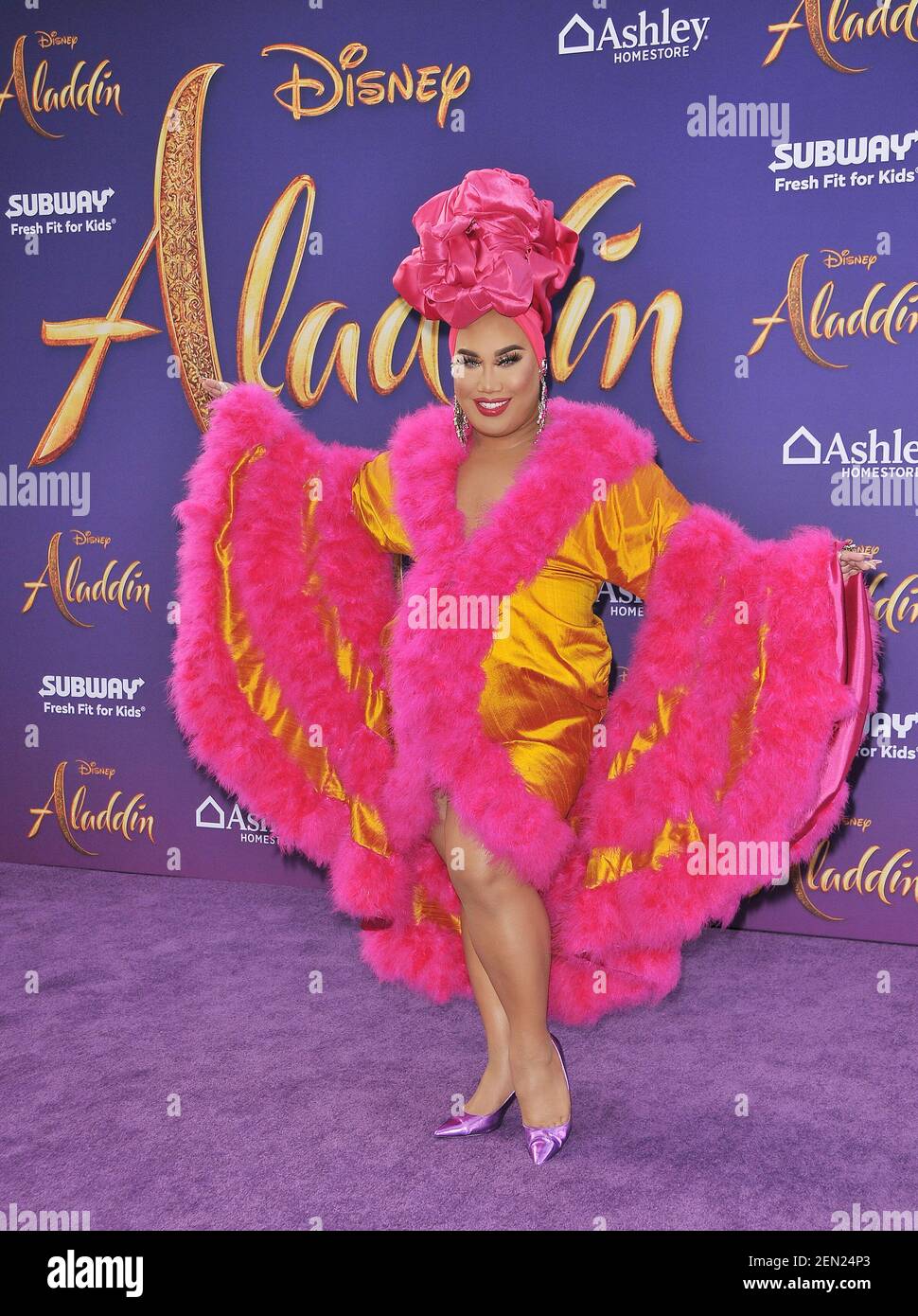 PatrickStarrr arrives at the Disney "Aladdin" Los Angeles Premiere held ...