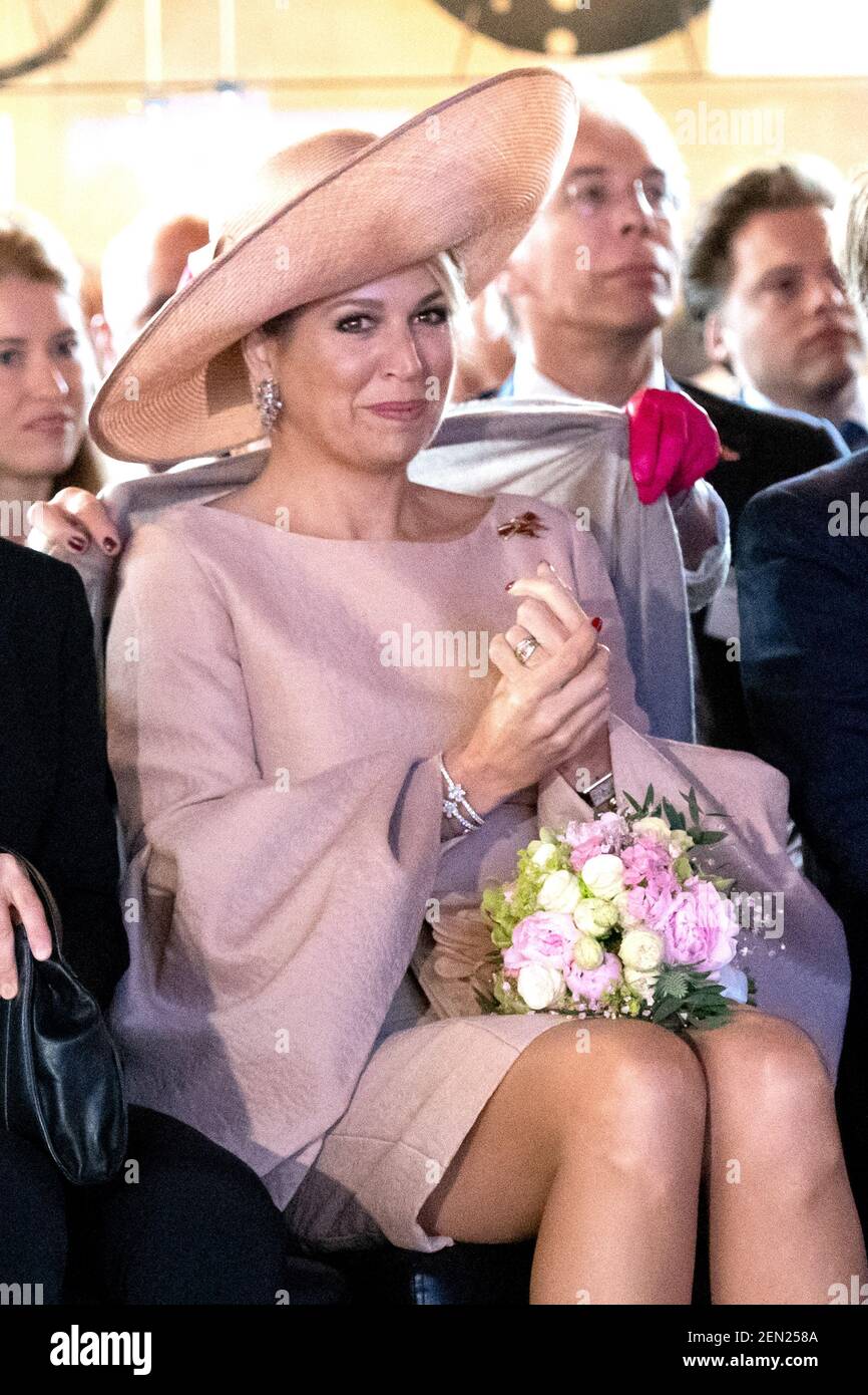 Queen Maxima of the Netherlands during a visit to the Albert Einstein ...