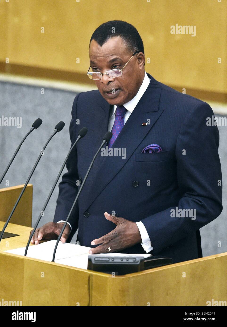 Plenary meeting of the State Duma of Russia. President of the Republic ...