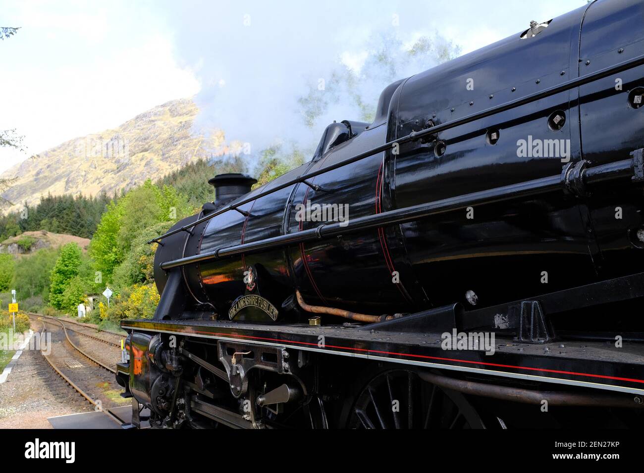 Jacobite steam train (seen in Harry Potter films) Scotland May 8th ...