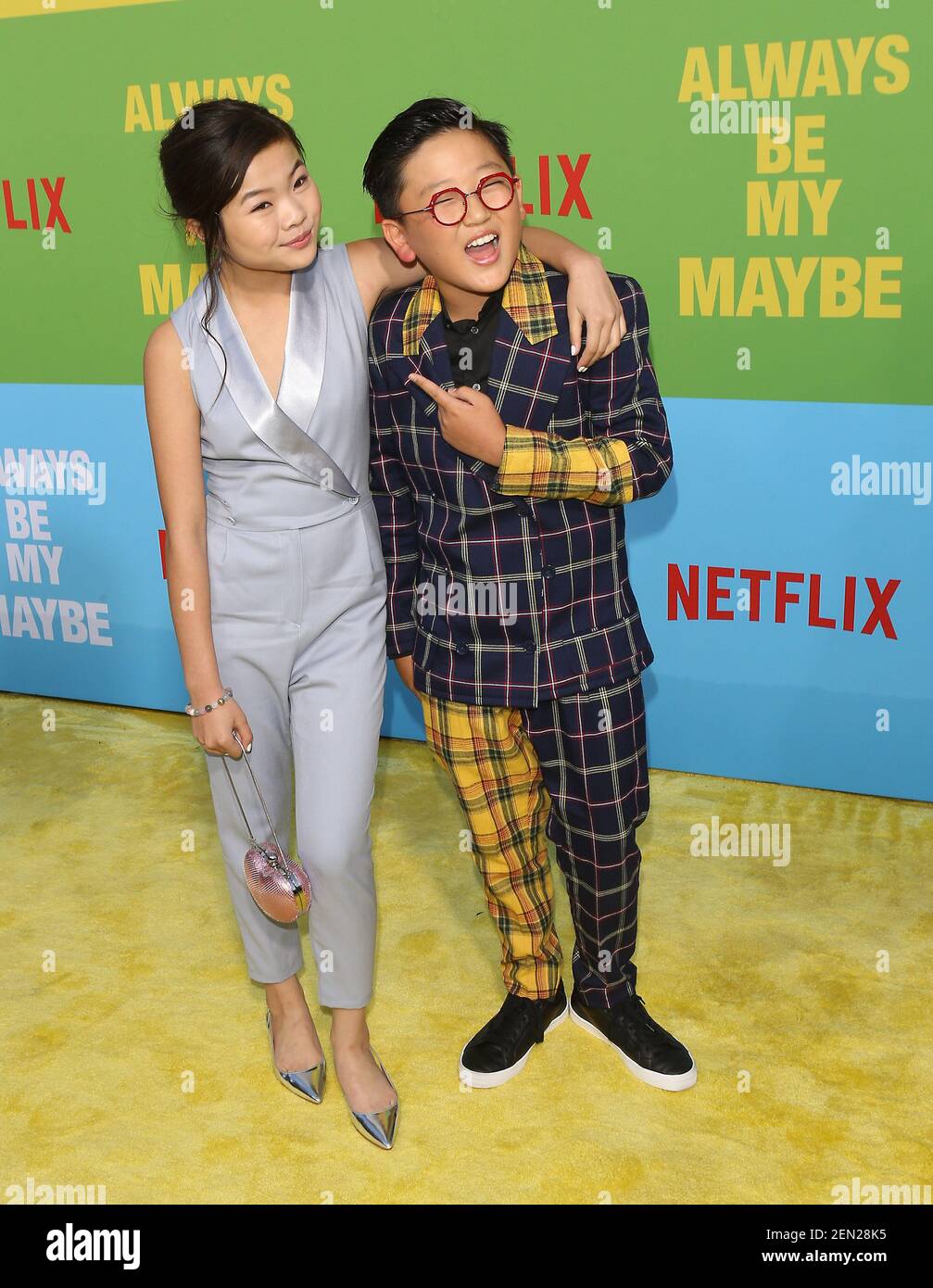 Miya Cech and Emerson Min arrive to the Los Angeles premiere of ÔAlways ...