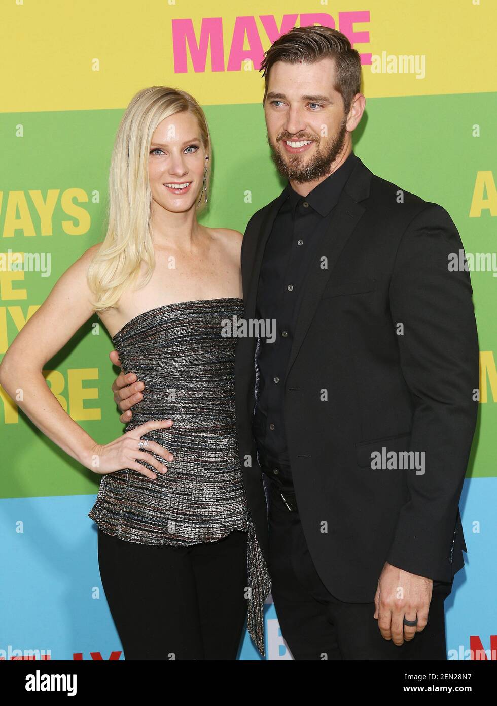 Heather Morris and Taylor Hubbell arrive to the Los Angeles premiere of ...