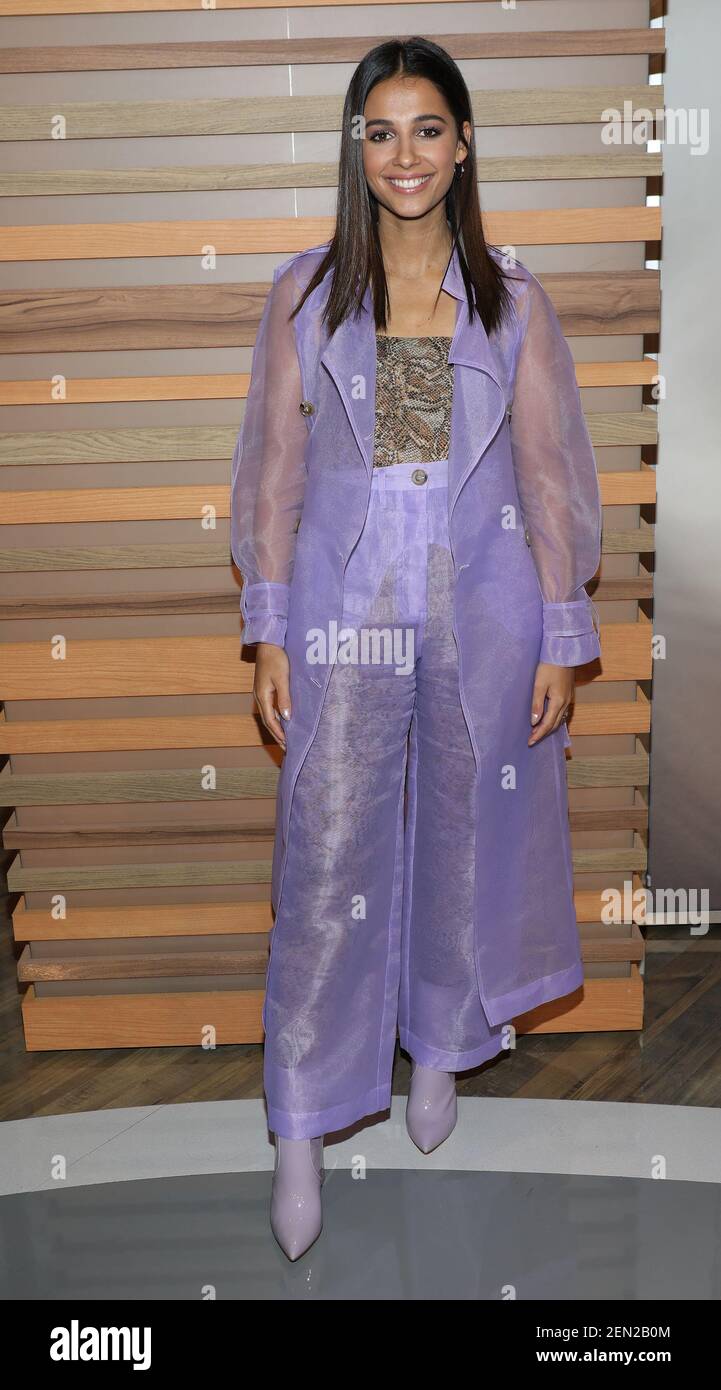 MIAMI, FL - MAY 23: Naomi Scott is seen on the set of "Despierta ...