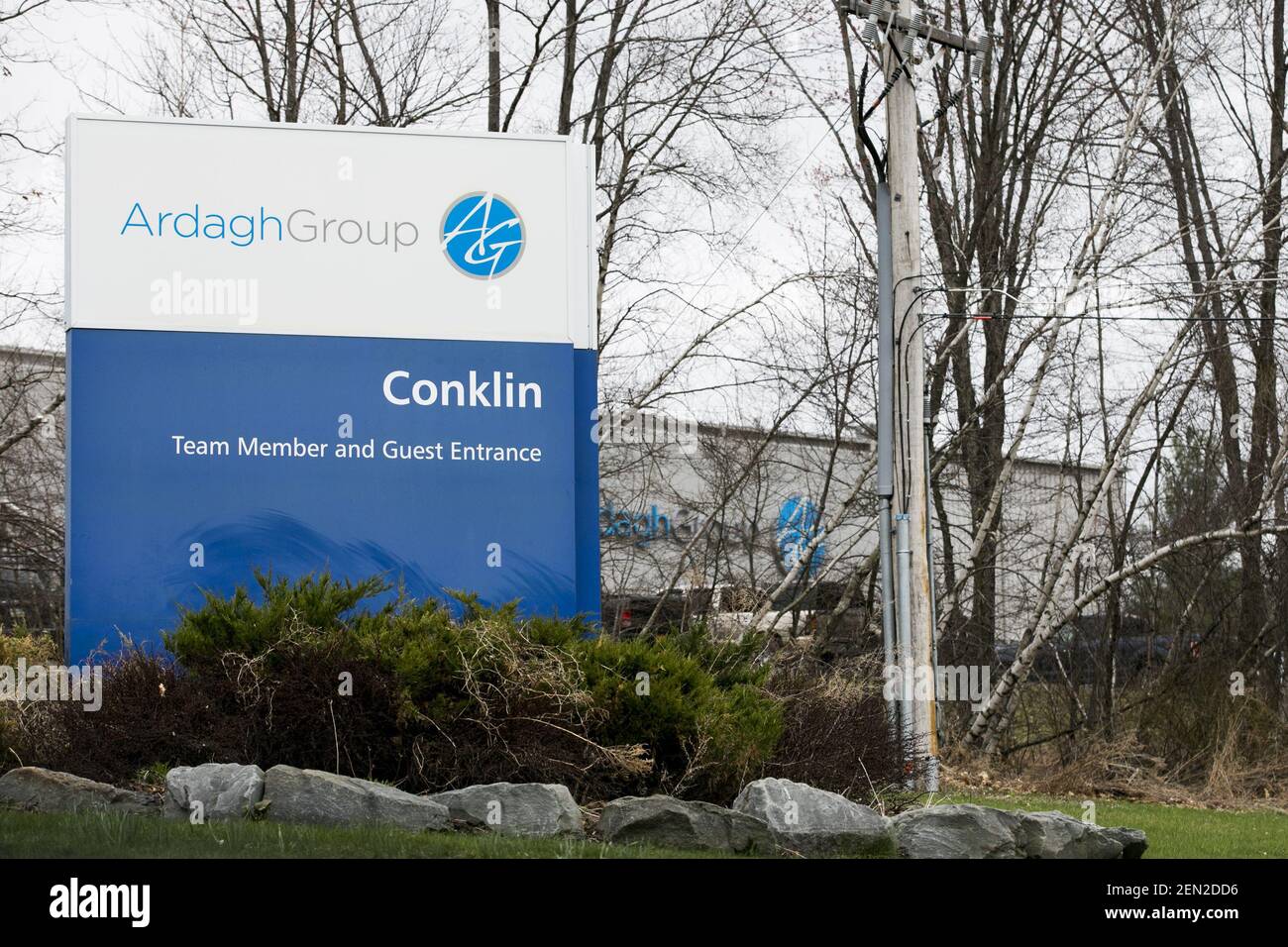A logo sign outside of a facility occupied by the Ardagh Group in ...