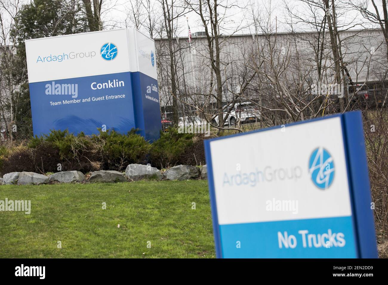 A logo sign outside of a facility occupied by the Ardagh Group in ...