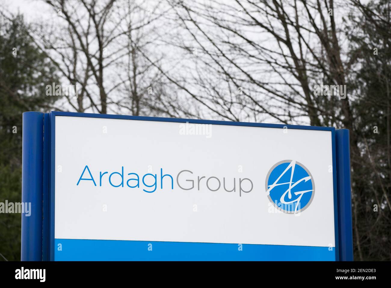 A logo sign outside of a facility occupied by the Ardagh Group in ...