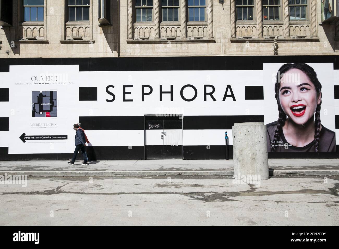 A logo sign outside of a Sephora retail store location in Montreal ...