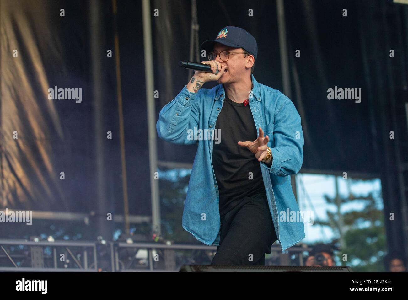 Logic (Sir Robert Bryson Hall II) during the BottleRock Music Festival ...