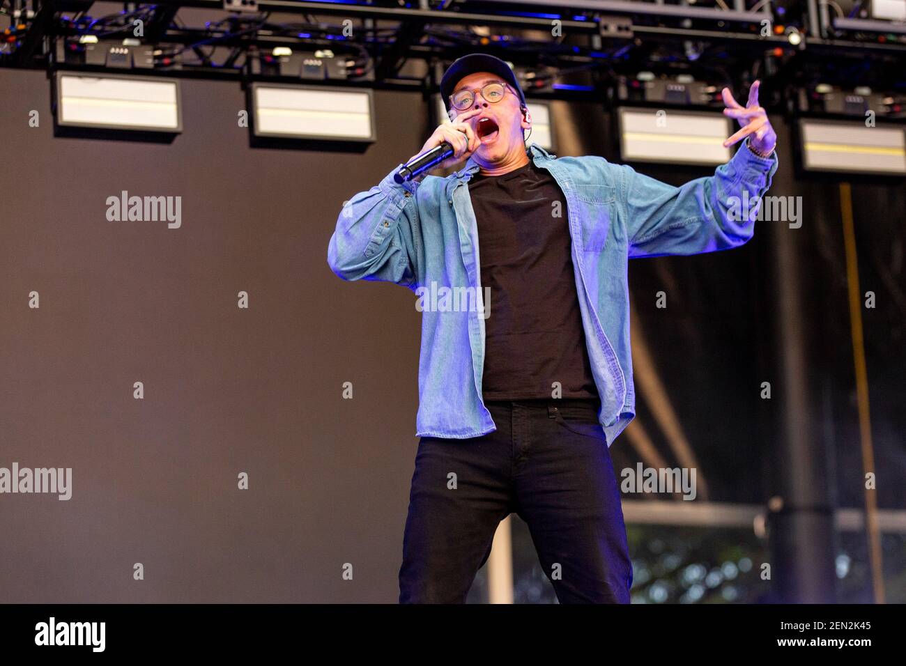 Logic (Sir Robert Bryson Hall II) during the BottleRock Music Festival ...