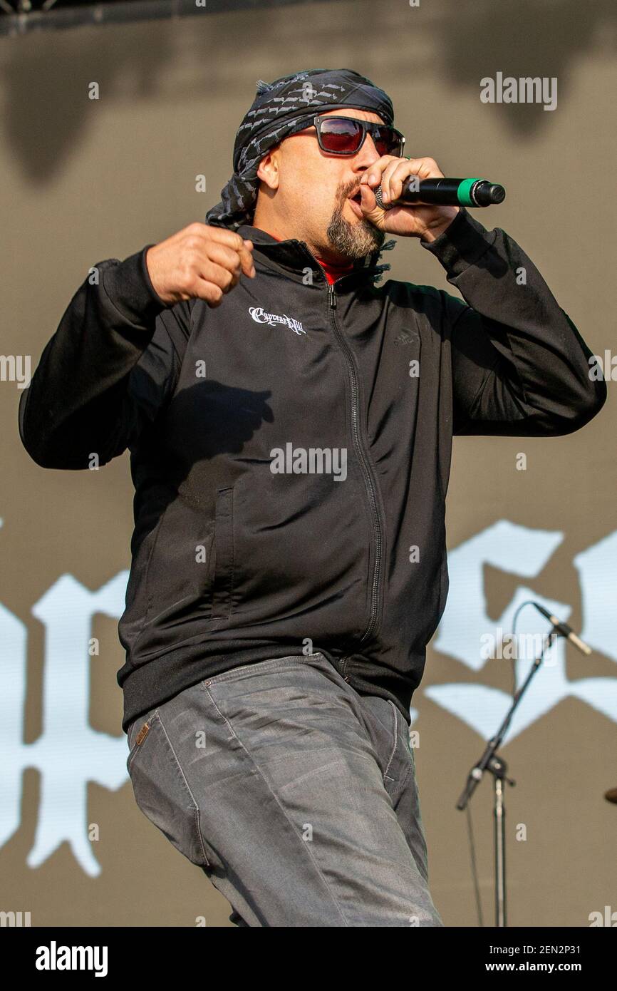 Louis 'B-Real' Freese of Cypress Hill during the BottleRock Music ...
