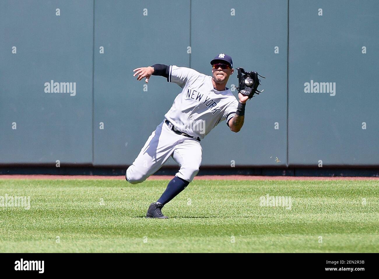 May 26, 2019: New York Yankees Center fielder Aaron Hicks (31) with the ...