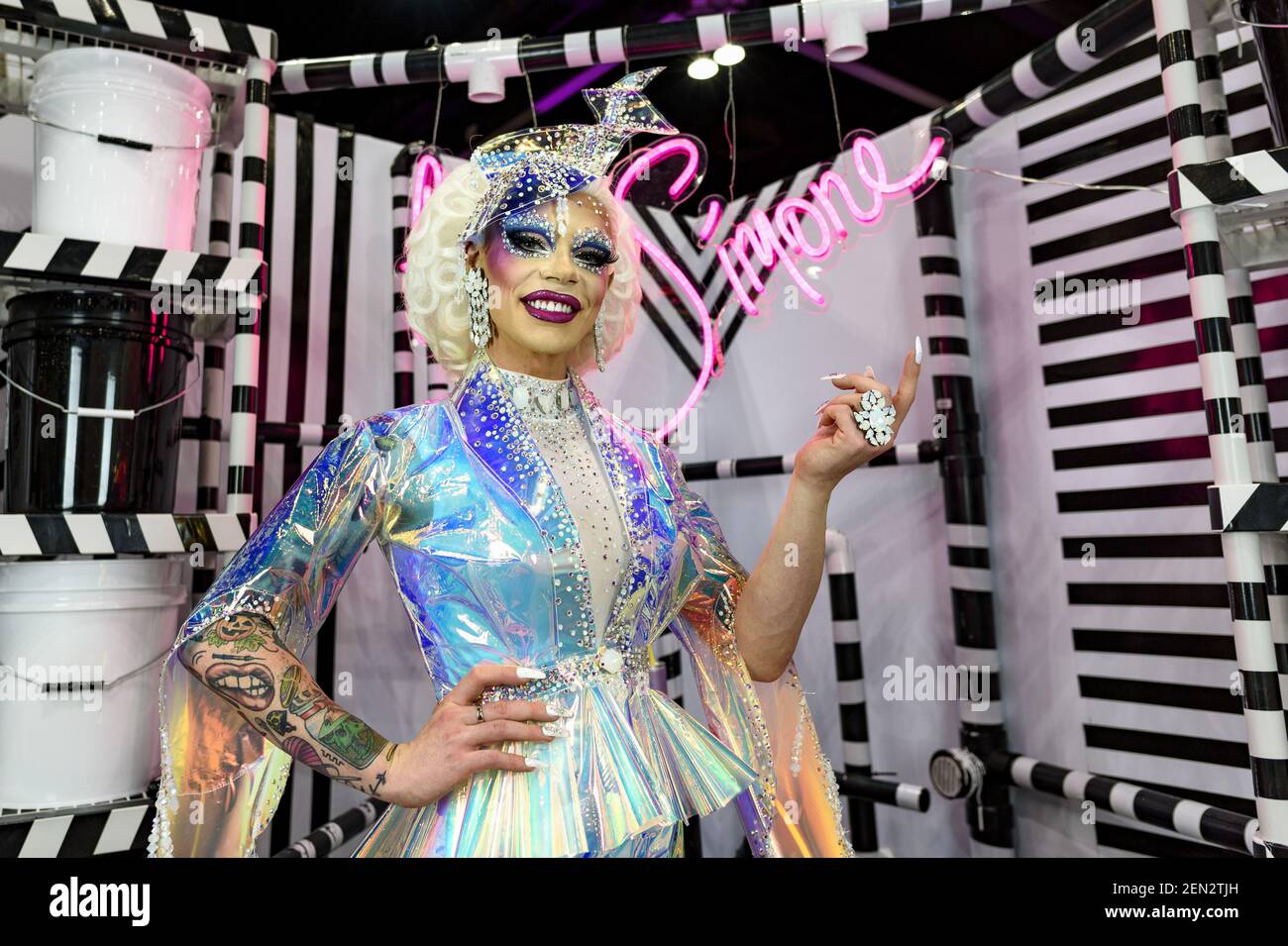 Australian drag artist Art Simone poses for a picture at RuPaul's ...