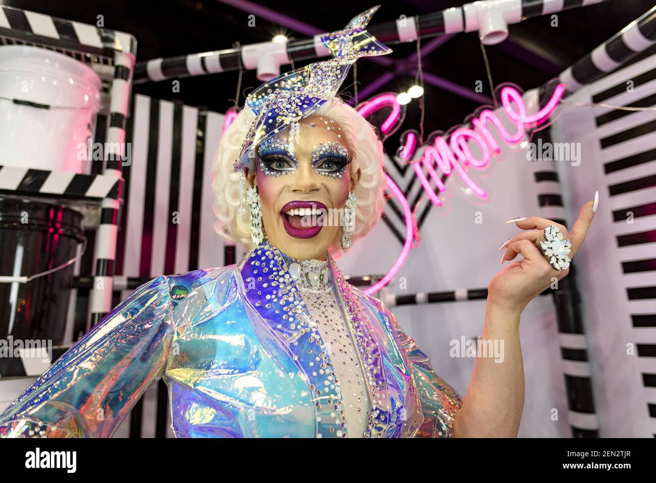Australian drag artist Art Simone poses for a picture at RuPaul's ...