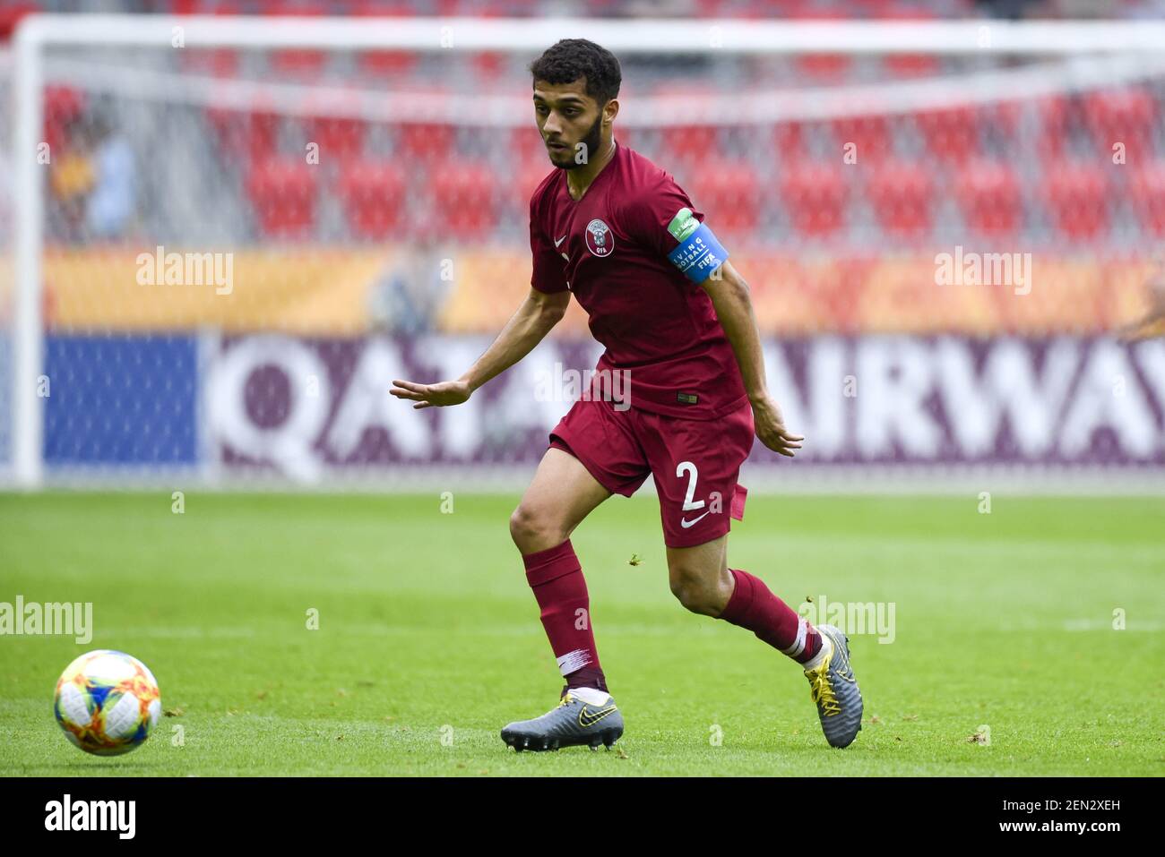Nasir Peer BAKSH of Qatar in action during the FIFA U-20 World Cup ...