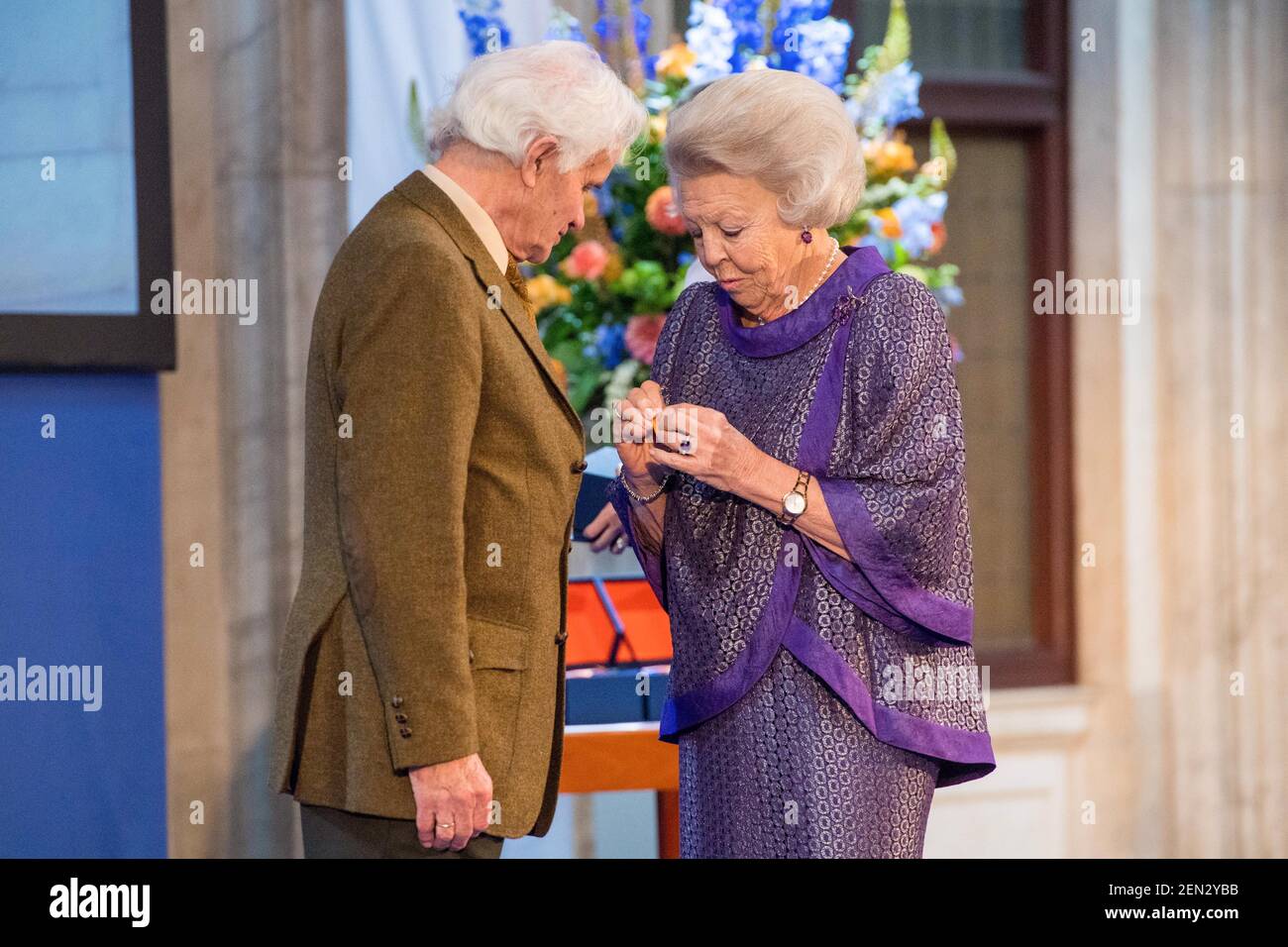 Her Royal Highness Princess Beatrix of the Netherlands and Ab Goutbeek ...