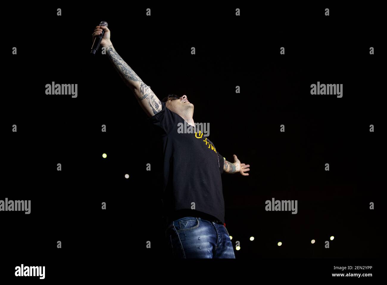 Ultimo, the young Roman singer continues to sold out. (Photo by Stefano ...