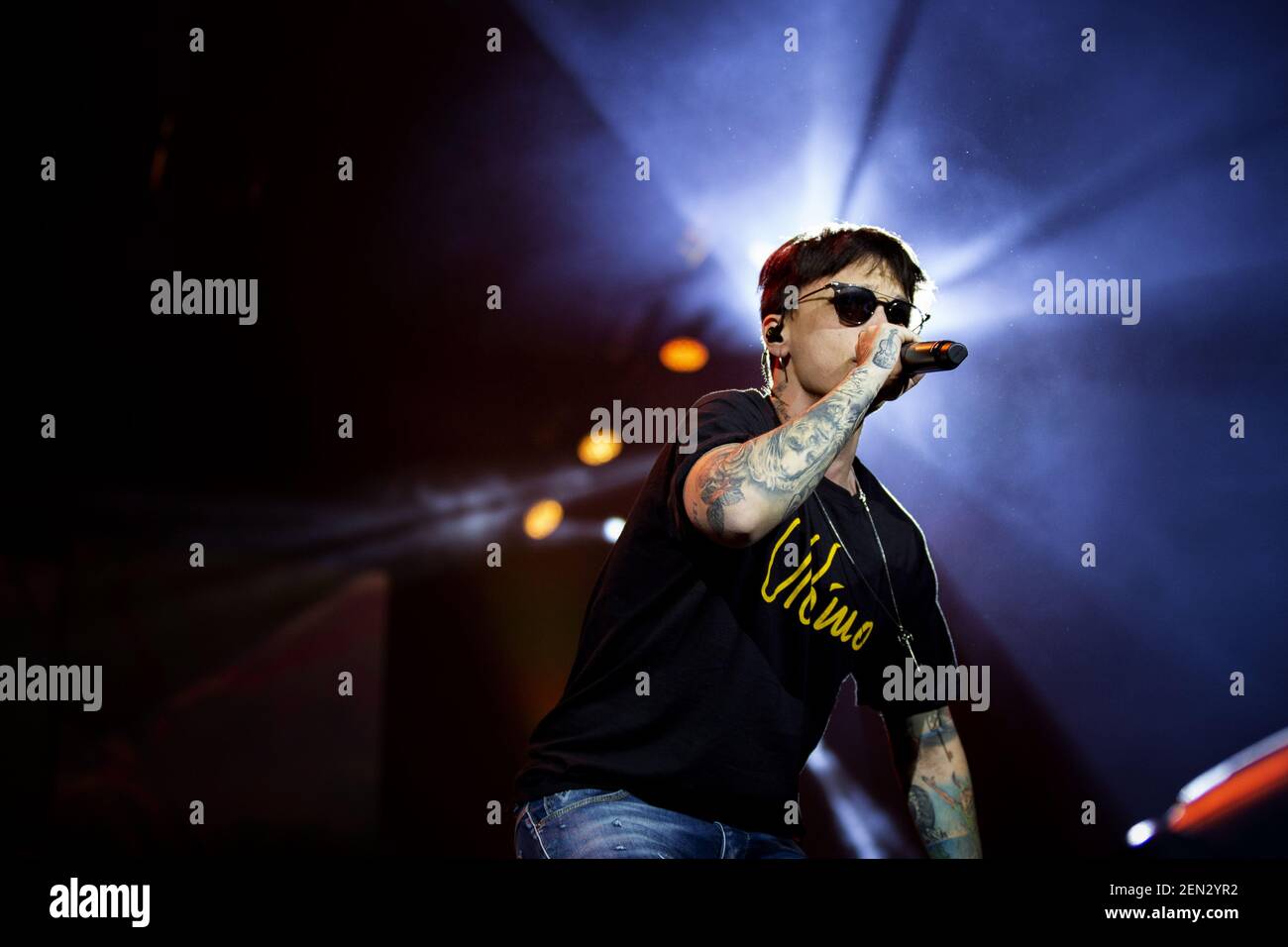 Ultimo, the young Roman singer continues to sold out. (Photo by Stefano ...