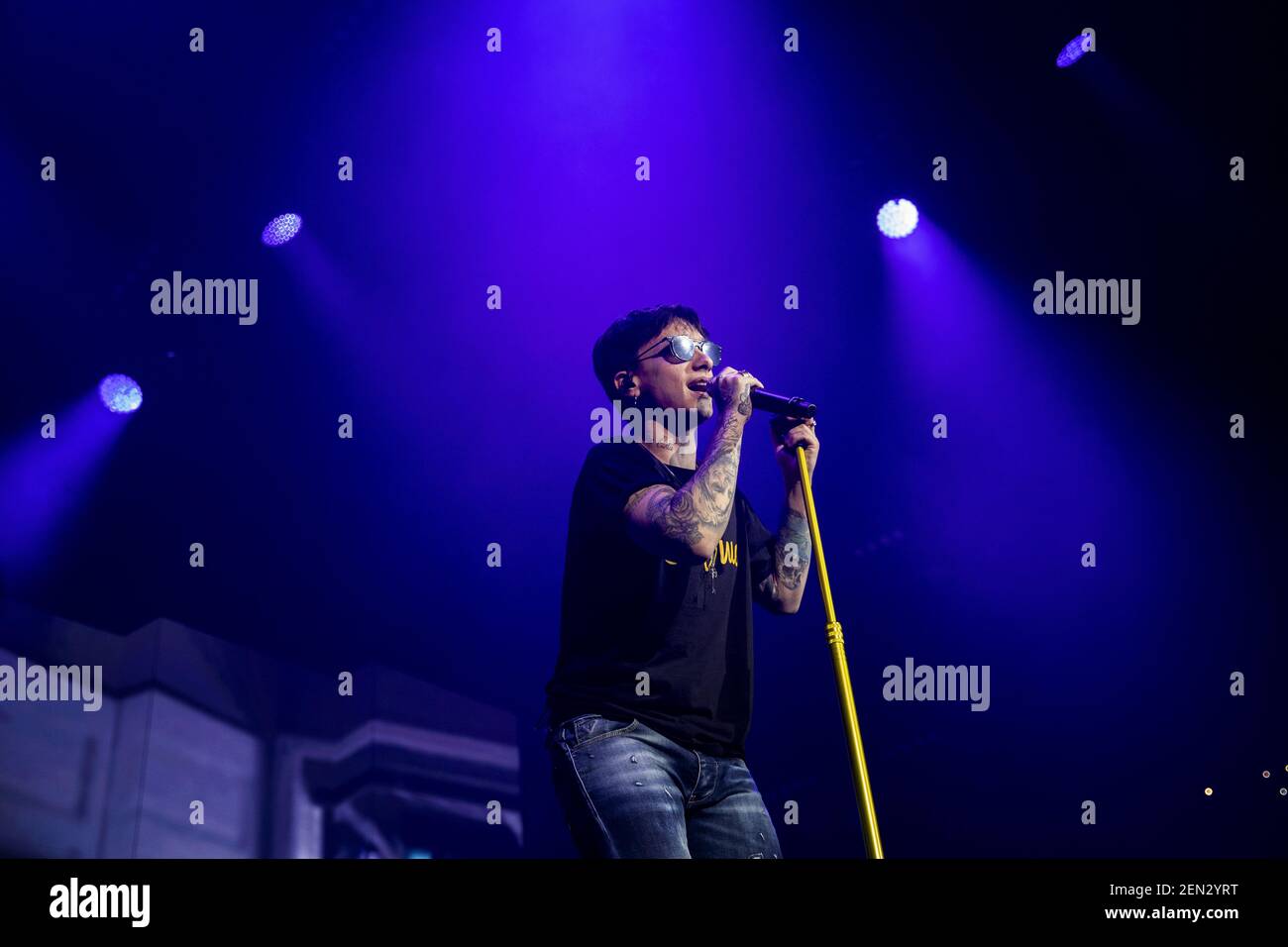 Ultimo, the young Roman singer continues to sold out. (Photo by Stefano ...