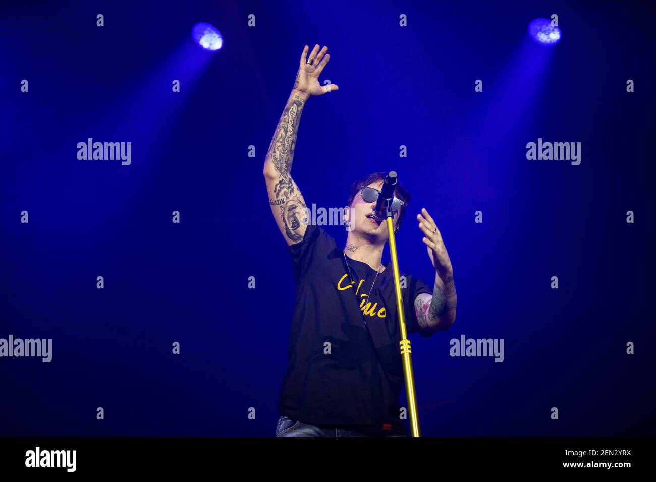 Ultimo, the young Roman singer continues to sold out. (Photo by Stefano ...