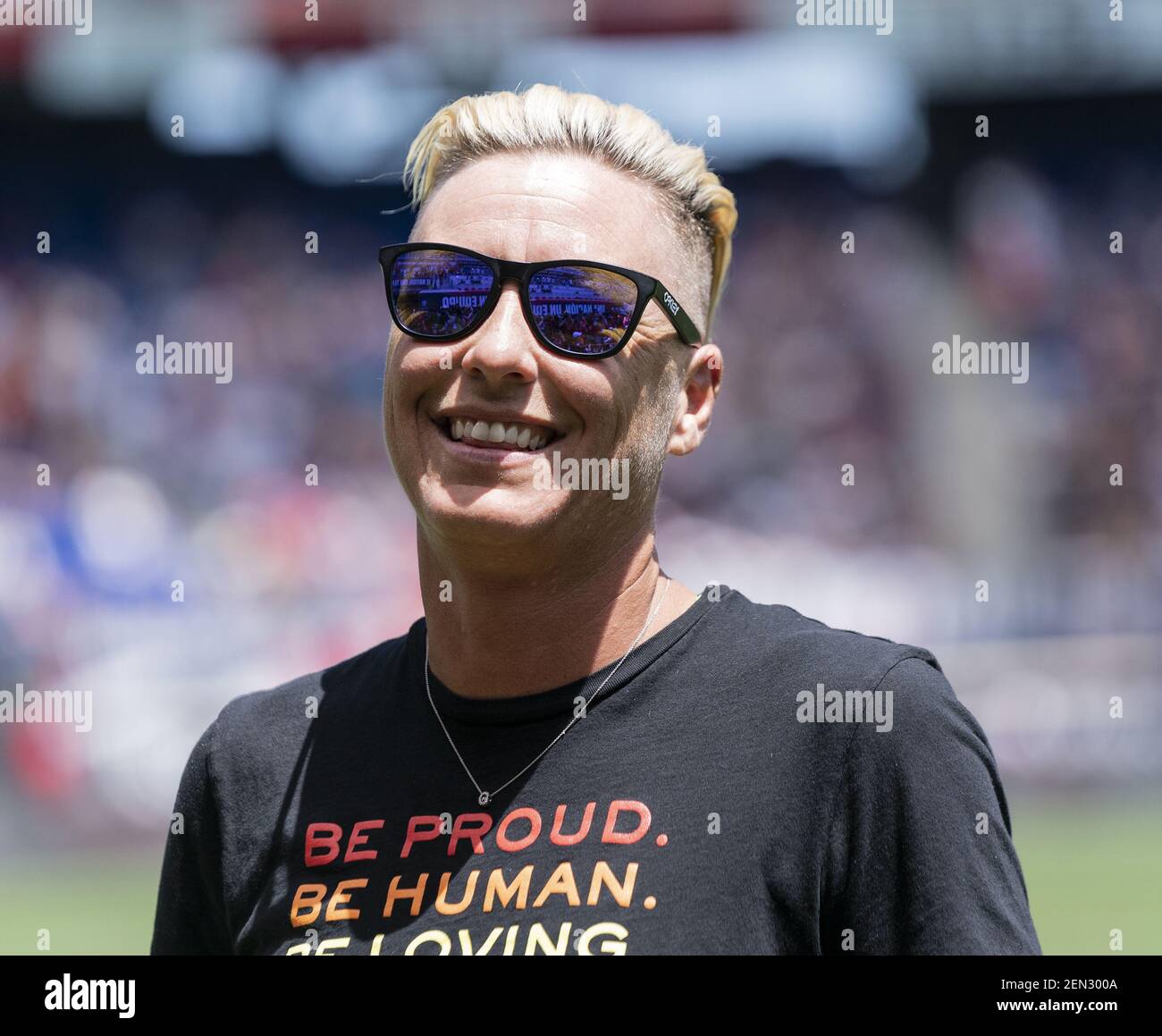 Hall of Fame inductee Abby Wambach former member of USA team poses ...
