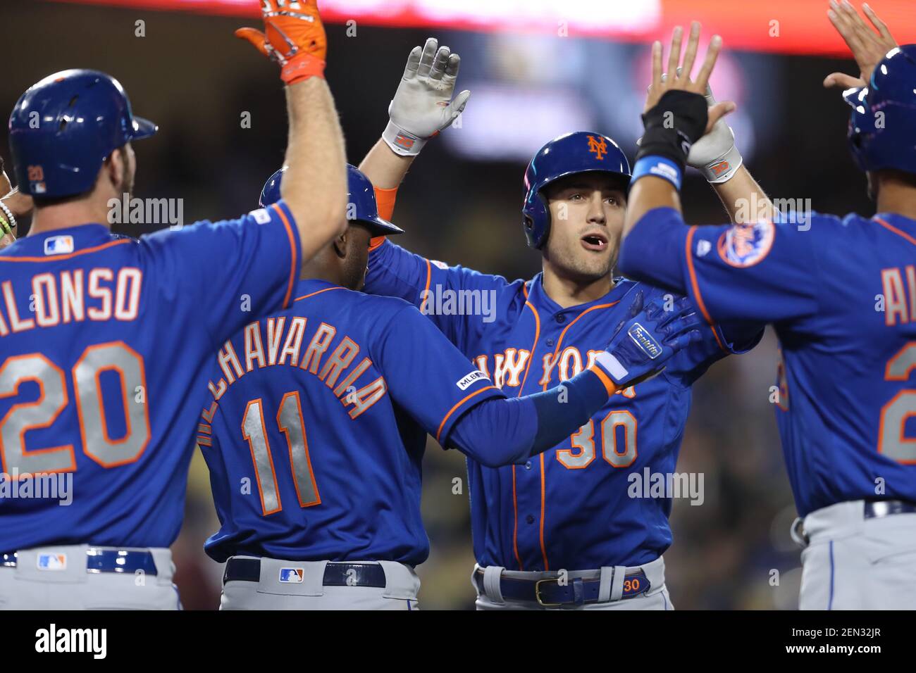 May 28, 2019: New York Mets right fielder Michael Conforto (30) gets ...